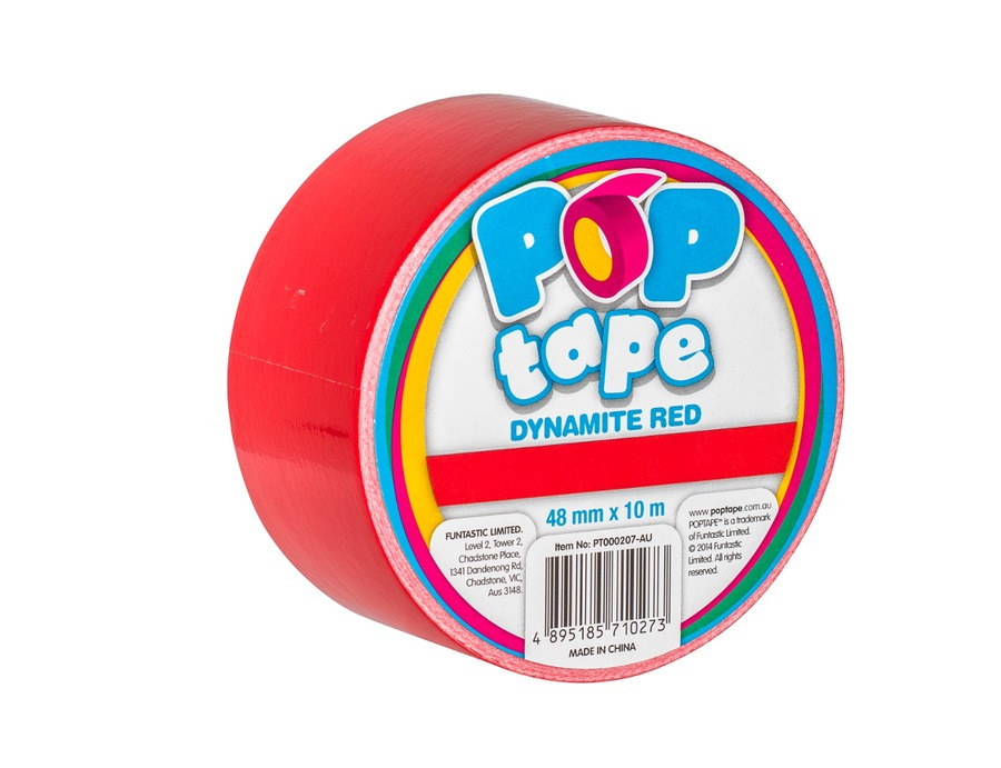 Pop Tape 48mm x 10m - Dynamite Red - Orange Planet - Orange Planet
